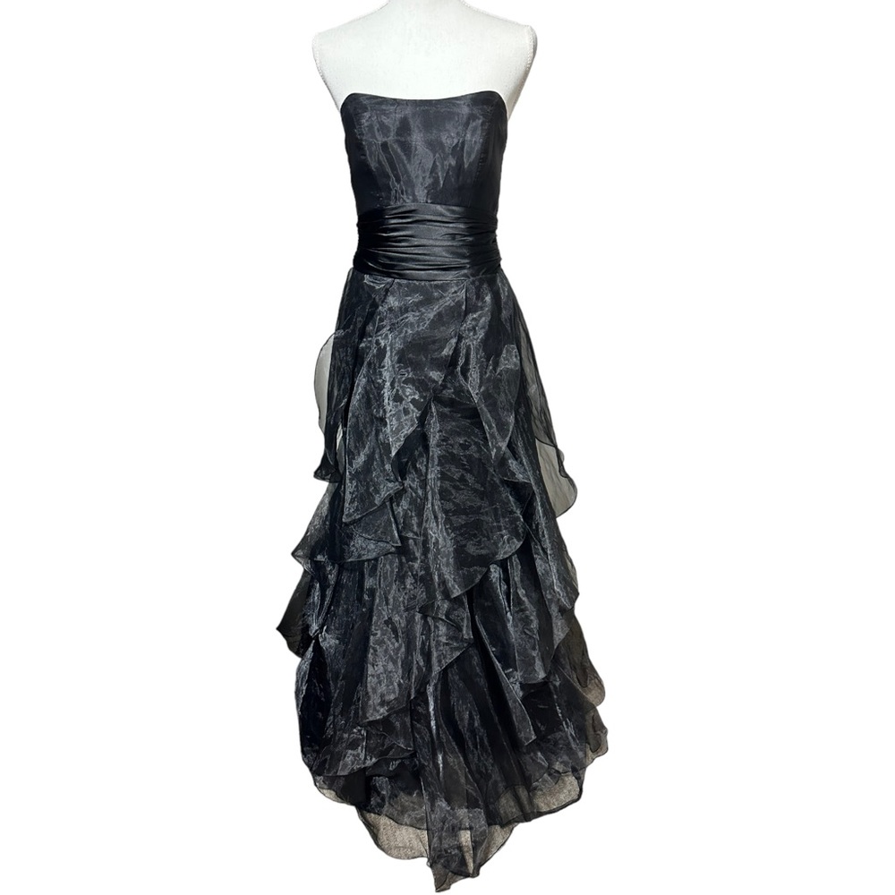Wednesday Addams Prom Dress! Organza Ruffles Straples… - Gem